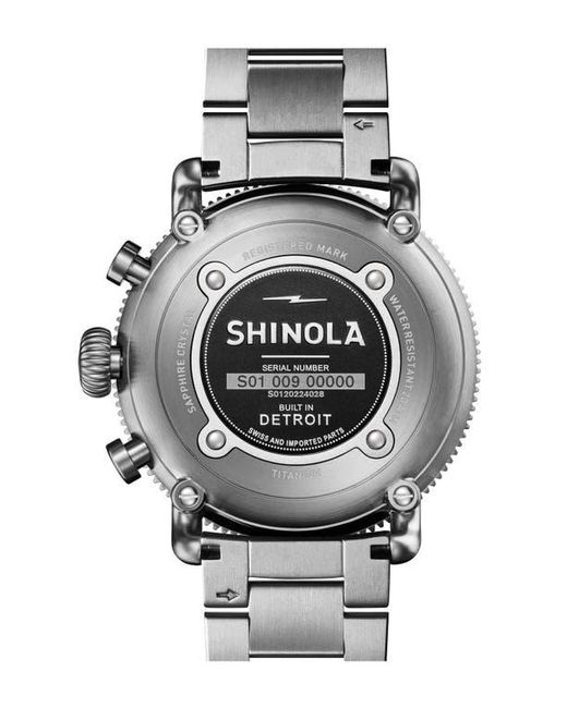 Shinola Runwell Sport Hurricane Chronograph Watch Gift Set, 48Mm in ...