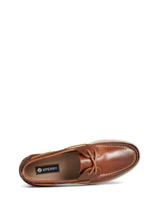 Sperry Top-Sider Authentic Original 2-Eye Boat Shoe in Brown for Men | Lyst