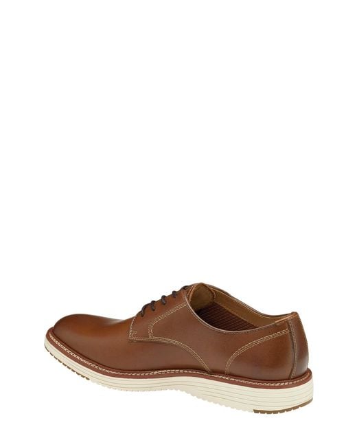 Johnston & Murphy Upton Plain Toe Derby in Brown for Men | Lyst