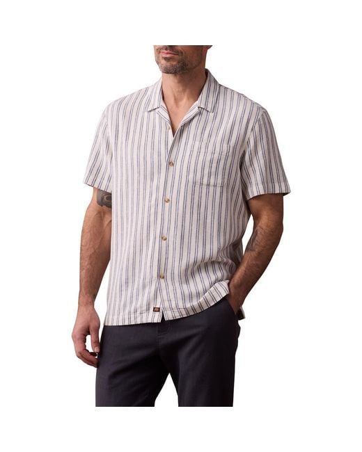 The Normal Brand Freshwater Cotton Camp Shirt in Purple for Men | Lyst