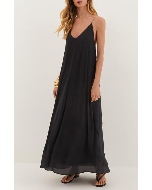 ViX Rebecca Swim Cover-Up Maxi Dress in Black | Lyst