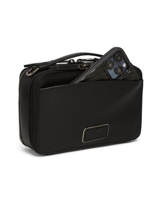 Tumi Myla Leather Crossbody Bag in Black | Lyst