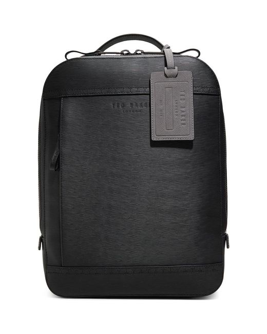 Ted Baker Carlisle Leather Backpack in Black for Men | Lyst