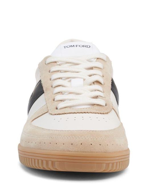 Tom Ford Terence Leather & Suede Sneaker in White for Men | Lyst