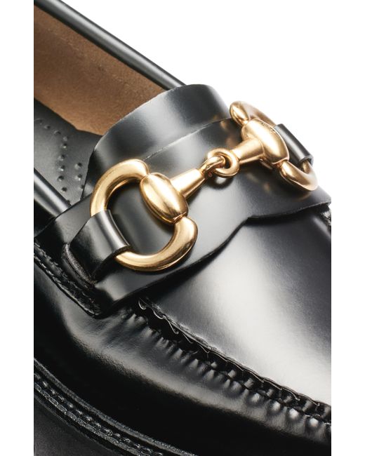 Gh Bass And Co G Hbass Lianna Super Bit Weejuns Penny Loafer In Black Lyst
