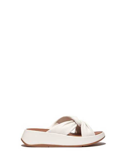 Fitflop F Mode Flatform Slide Sandal In White Lyst