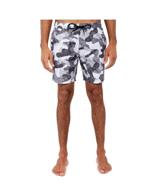 Brooklyn Brigade Jay Camo Swim Trunks in Blue for Men | Lyst
