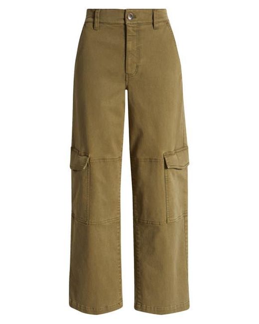 FRAME The Station Crop Cargo Pants in Green | Lyst