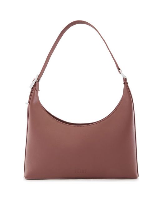 BEHNO Danny Flatiron Leather Shoulder Bag in Brown | Lyst