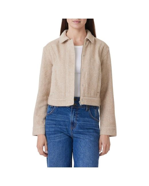Habitual Brushed Twill Jacket in Natural | Lyst