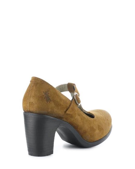 Fly London Kiai Mary Jane Pump in Brown | Lyst