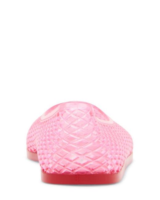 Steve Madden Gyzmo Perforated Jelly Flat in Pink | Lyst