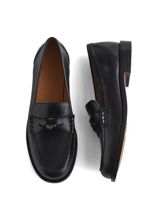 Madewell Porto Penny Loafer in Black | Lyst
