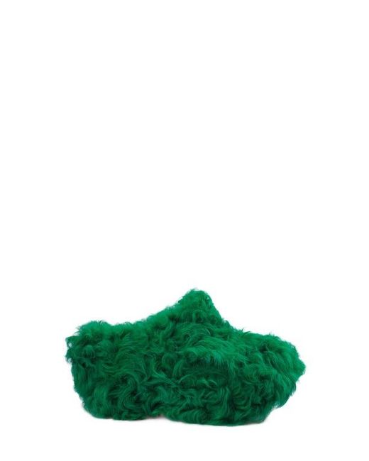 Zigi Fauna Genuine Shearling Platform Clog Slipper in Green | Lyst