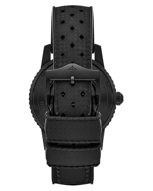 Zodiac Compression Diver Skeleton Rubber Strap Watch, 40Mm in Black for ...
