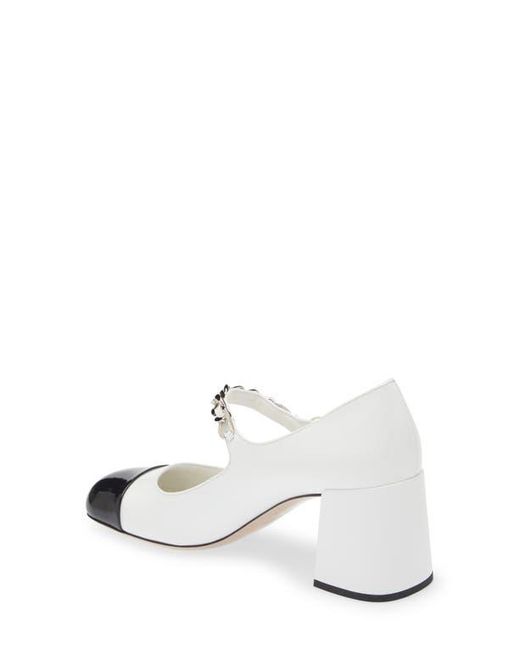 Miu Miu Chain Strap Mary Jane Pump in Metallic | Lyst