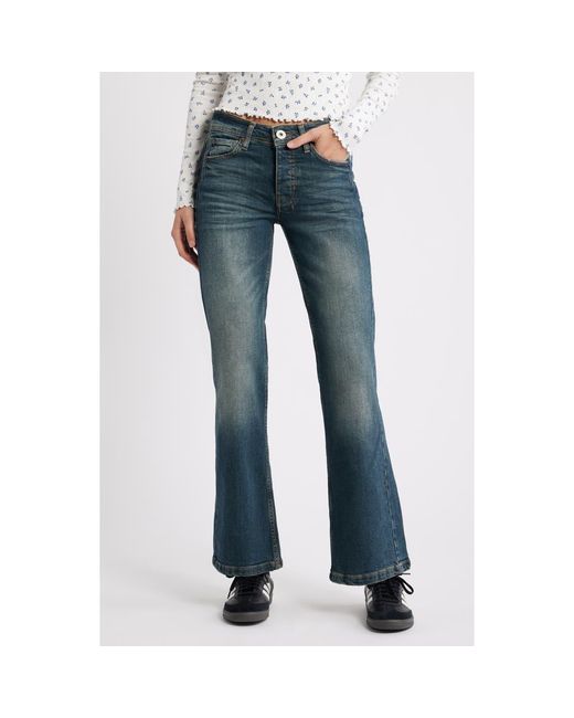 BDG Teo Low Rise Relaxed Bootcut Jeans in Blue | Lyst