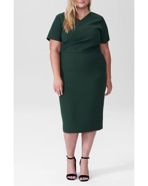 UNIVERSAL STANDARD Mary Double Luxe Midi Dress in Green | Lyst