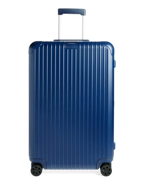 RIMOWA Essential Check-In Large 30-Inch Wheeled Suitcase in Blue | Lyst