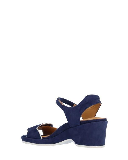 L'amour Des Pieds Marora Wedge Sandal in Blue | Lyst