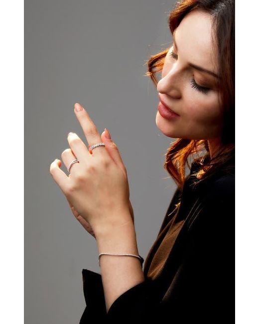 Bony Levy 18K Getty Diamond Stackable Ring in Metallic | Lyst