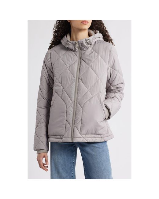 Bernardo Quilted Packable Puffer Jacket in Gray | Lyst