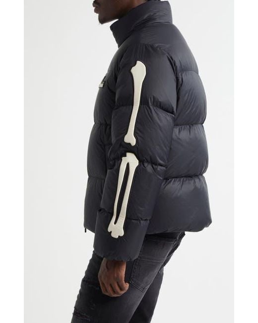 Amiri Bones Down Puffer Jacket in Black for Men | Lyst