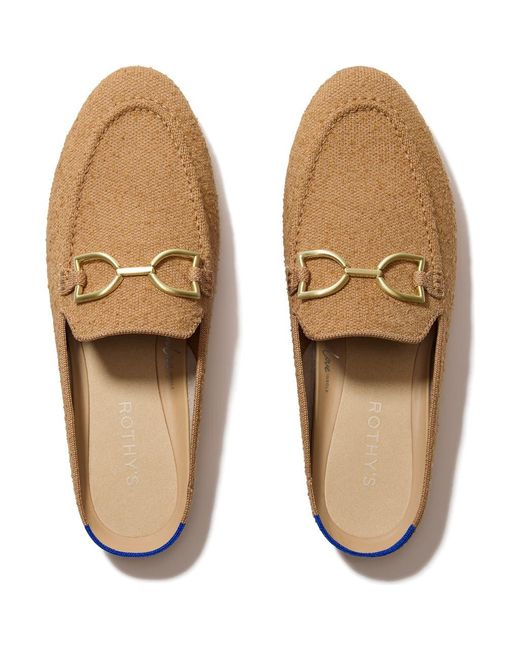 Rothy's Double Bit Bouclé Loafer Mule in Natural | Lyst