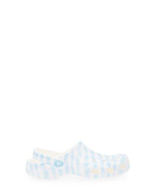 Crocs™ Classic Gingham Clog in White | Lyst
