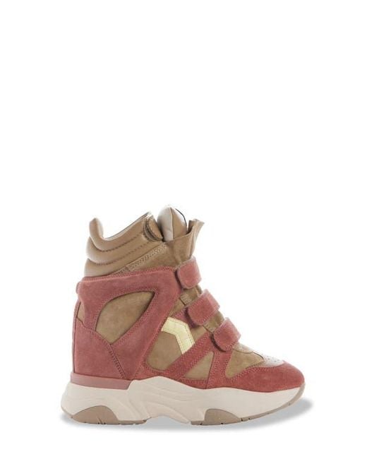 Isabel Marant Balskee Wedge Sneaker in Pink | Lyst