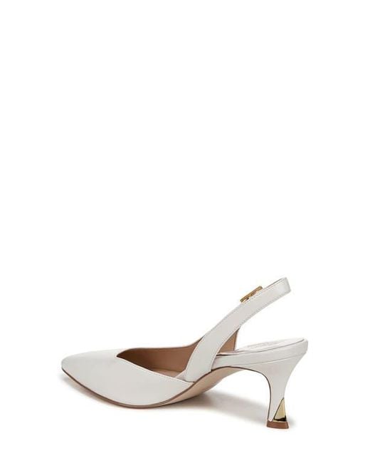 27 EDIT Naturalizer Felicia Slingback Pointed Toe Pump in White | Lyst