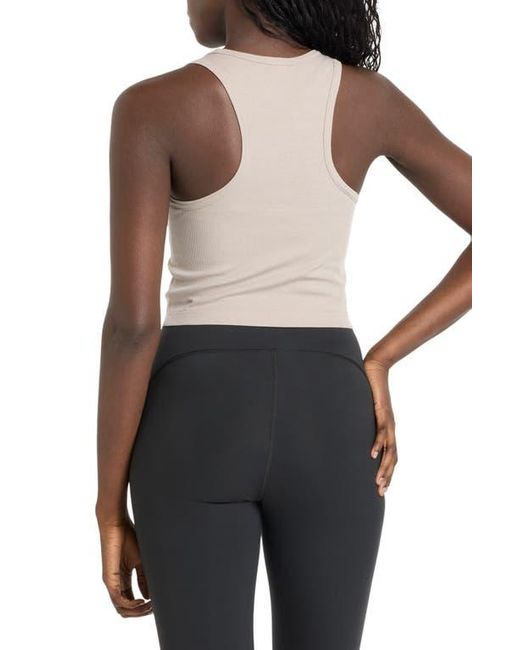 New Balance Performance Rib Crop Tank in Black | Lyst