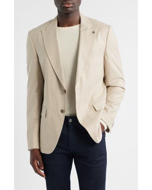 BOSS Hutson Slim Fit Stretch Wool Blend Sport Coat in Natural for Men ...