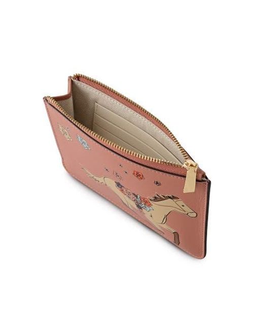Radley Kentucky Derby Spring 2026 Horse Small Ziptop Coin Purse in Pink ...