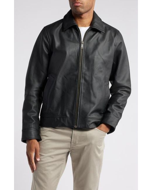 Rodd & Gunn Haymarket Leather Jacket in Black for Men | Lyst