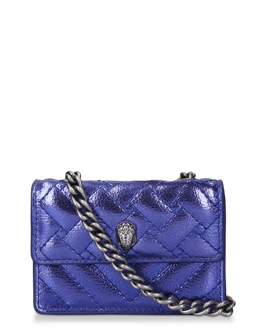 Kurt Geiger Micro Kensington Quilted Crossbody Bag In Purple Lyst
