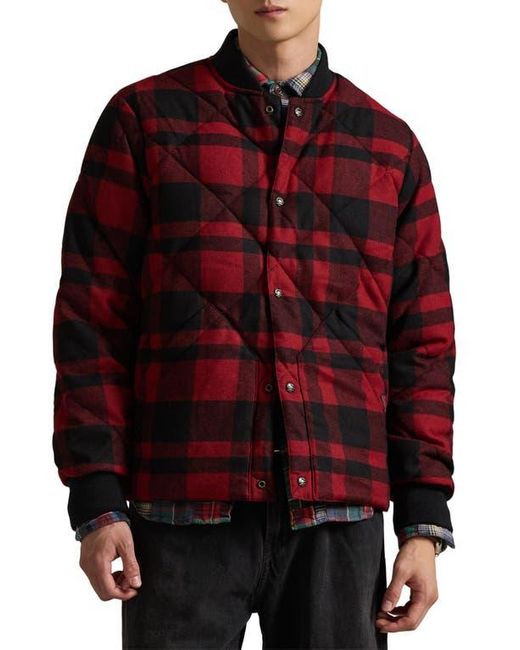 Polo Ralph Lauren Buffalo Check 650-Fill Power Down Jacket in Red for ...