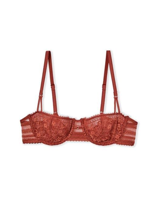 Etam Aura N°9 Underwire Balconette Bra in Brown | Lyst
