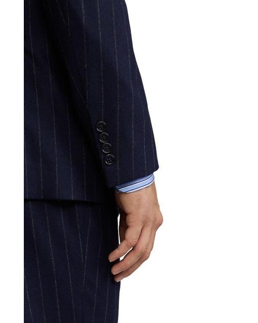 Ralph Lauren Ralph Lauren Label Kent Hand Tailored Chalk Stripe Wool ...