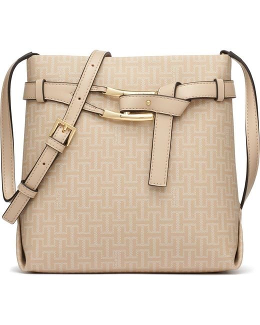 Halston Tasha Crossbody Bag in Natural | Lyst