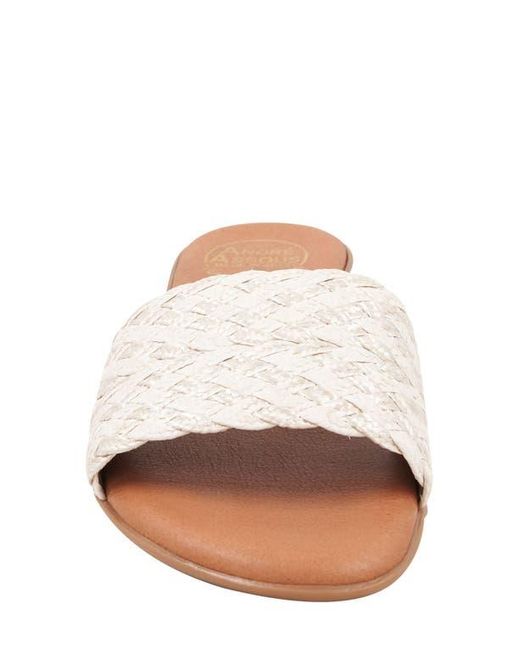 Andre Assous Nahala Featherweights Slide Sandal in White | Lyst