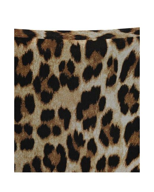 Mango Leopard Print Mesh Midi Skirt in Black | Lyst