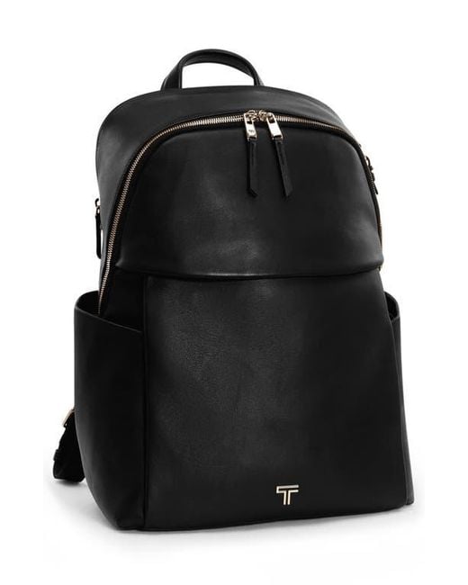 Tumi Raina Leather Backpack in Black | Lyst