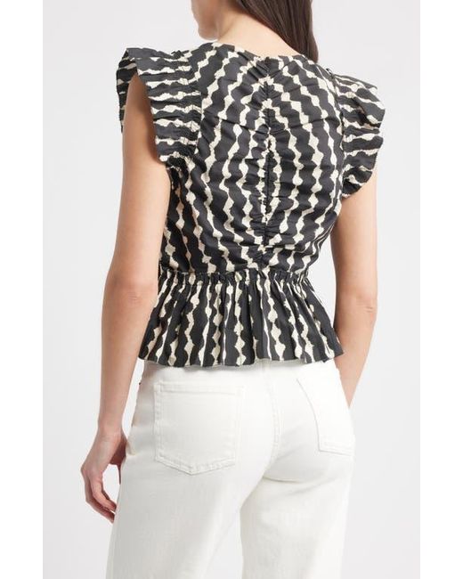 Rails Cali Ikat Print Peplum Top | Lyst