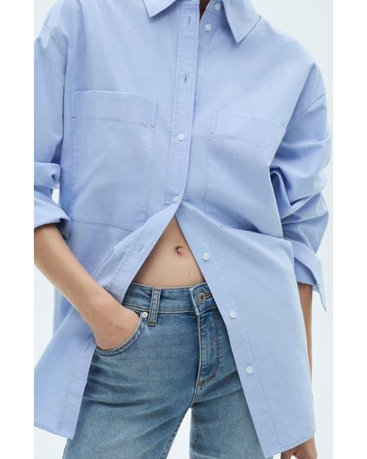 Mango Coated Low Rise Push-Up Skinny Jeans in Blue | Lyst