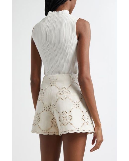 Veronica Beard Nellie Directional Rib Tank in White | Lyst