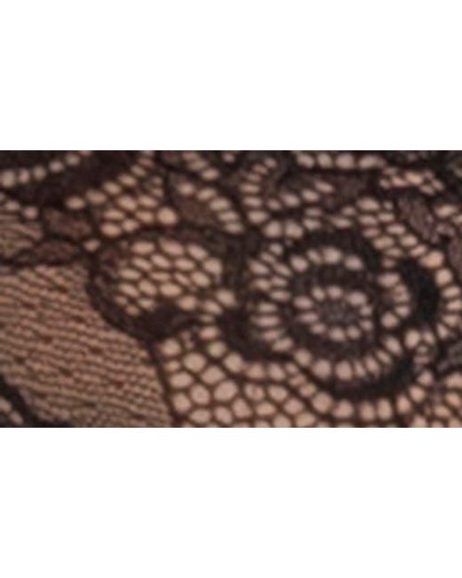 MAPALE Cutout Underwire Bra, Garter Belt & Thong Set in Black | Lyst