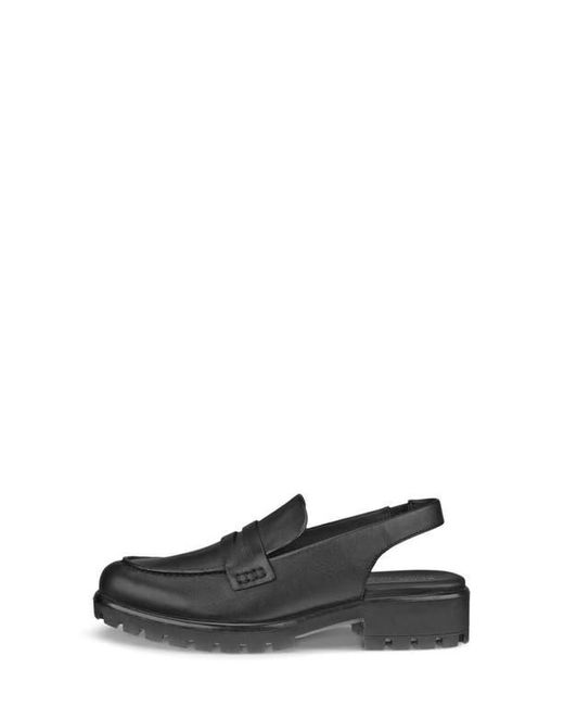 Ecco Modtray Water Resistant Slingback Penny Loafer in Black | Lyst