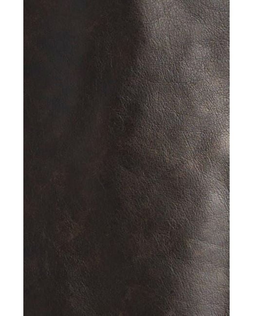 Amiri Tumbled Leather Notched-Collar Jacket in Black for Men | Lyst