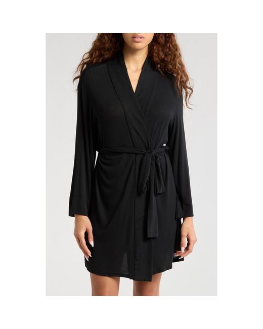Natori Rib Wrap in Black | Lyst